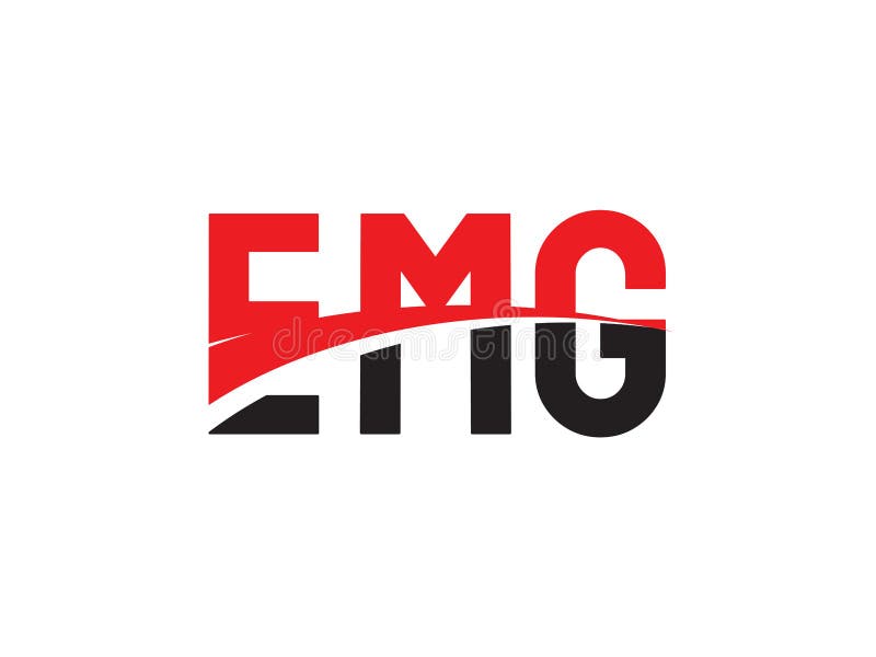 EMG Letter Initial Logo Design Vector Illustration Stock Vector ...
