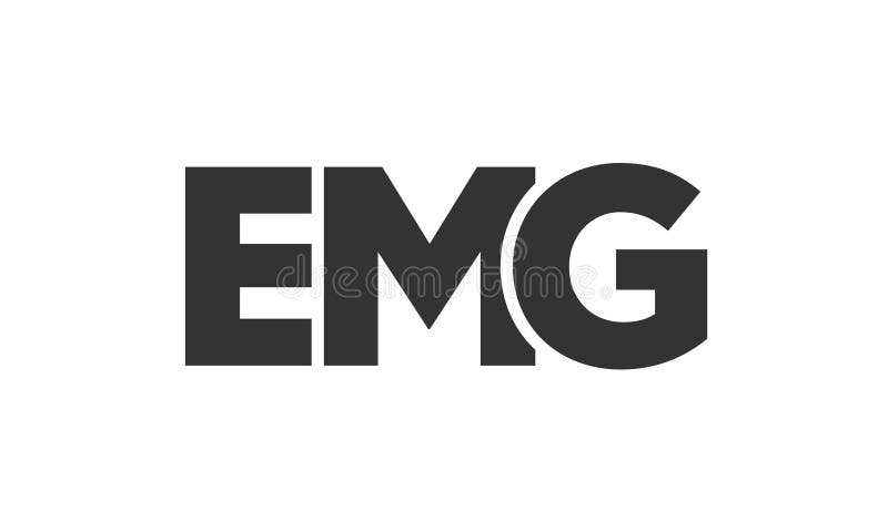 EMG Logo Design Template with Strong and Modern Bold Text. Initial ...