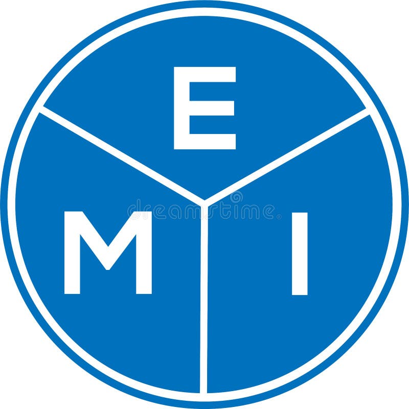 EMI Letter Logo Design on White Background. EMI Creative Circle Letter ...