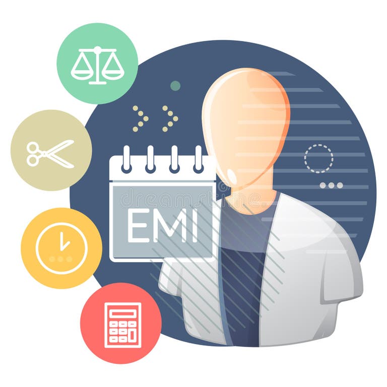 EMI Payment Abstract Illustration Stock Illustration - Illustration of ...