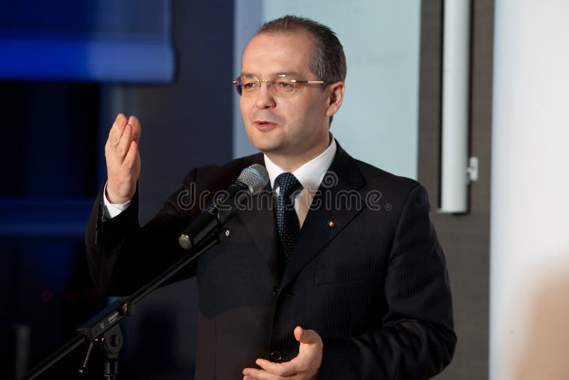 Emil Boc editorial stock image. Image of horizontal, politician - 24072204
