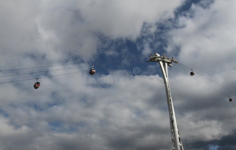 The Emirates Air Line Cable Car London Editorial Stock Photo - Image of ...