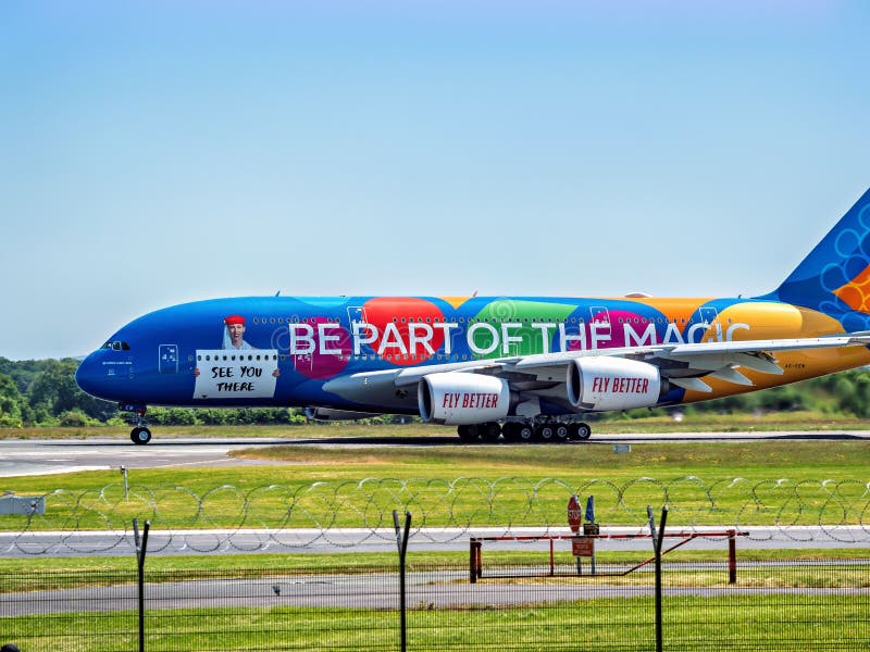 Emirates Be Part of the Magic Plane on the Runway. Editorial Stock ...