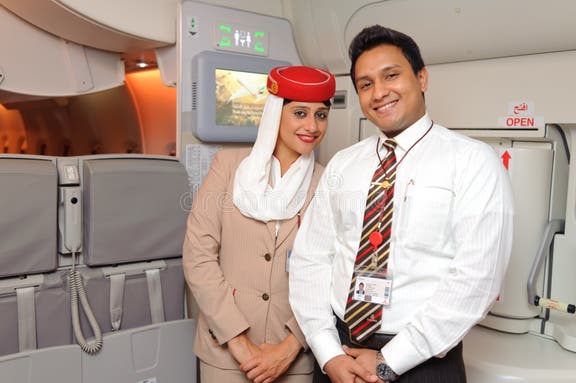 Emirates crew members editorial photo. Image of friendly - 29586916