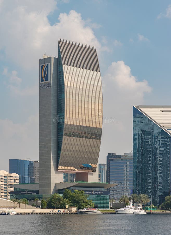 Emirates NBD Dubai Creek Building Editorial Photography - Image of ...