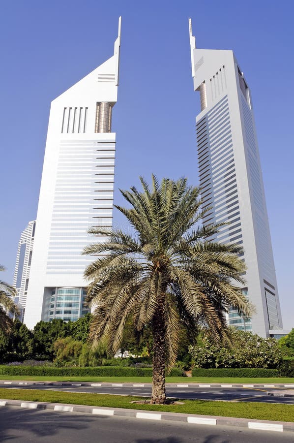 Emirates Towers Dubai stock image. Image of modern, downtown - 3683755