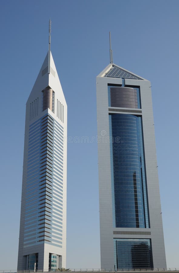 Emirates Towers in Dubai stock image. Image of futuristic - 8332917