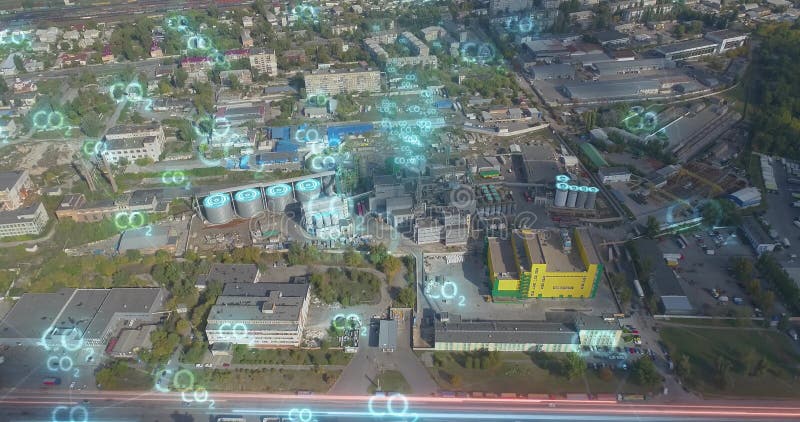 Emissions from the Factory Chimney. Visualization of Hazardous ...