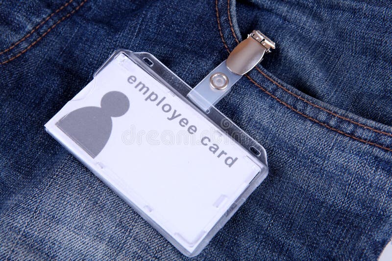 Emloyee card stock photo. Image of security, legitimize - 74147462