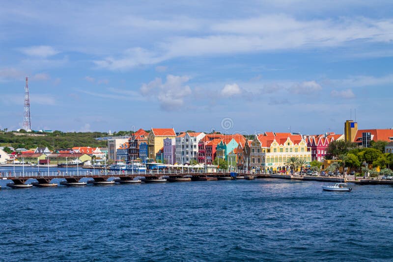 Emma Queen Bridge in the City of Willemstad Stock Image - Image of emma ...