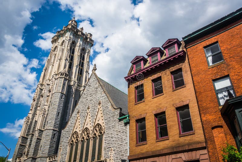 Emmanuel Episcopal Church En Baltimore, Maryland Foto de archivo ...