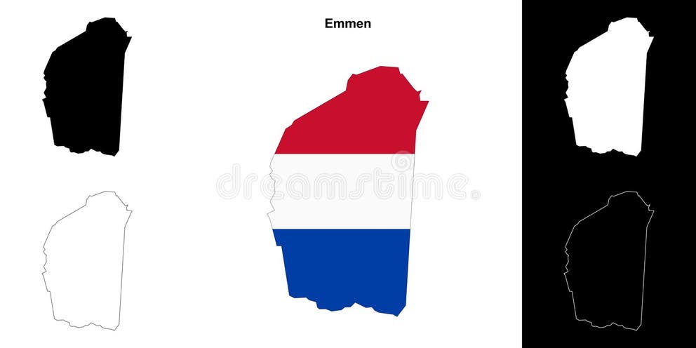 Emmen Outline Map Stock Illustrations – 133 Emmen Outline Map Stock ...