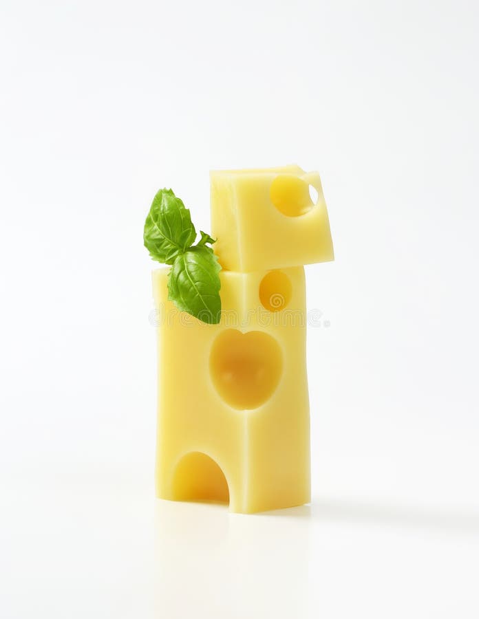Emmental cheese stock image. Image of snack, morsel, leaf - 55597007