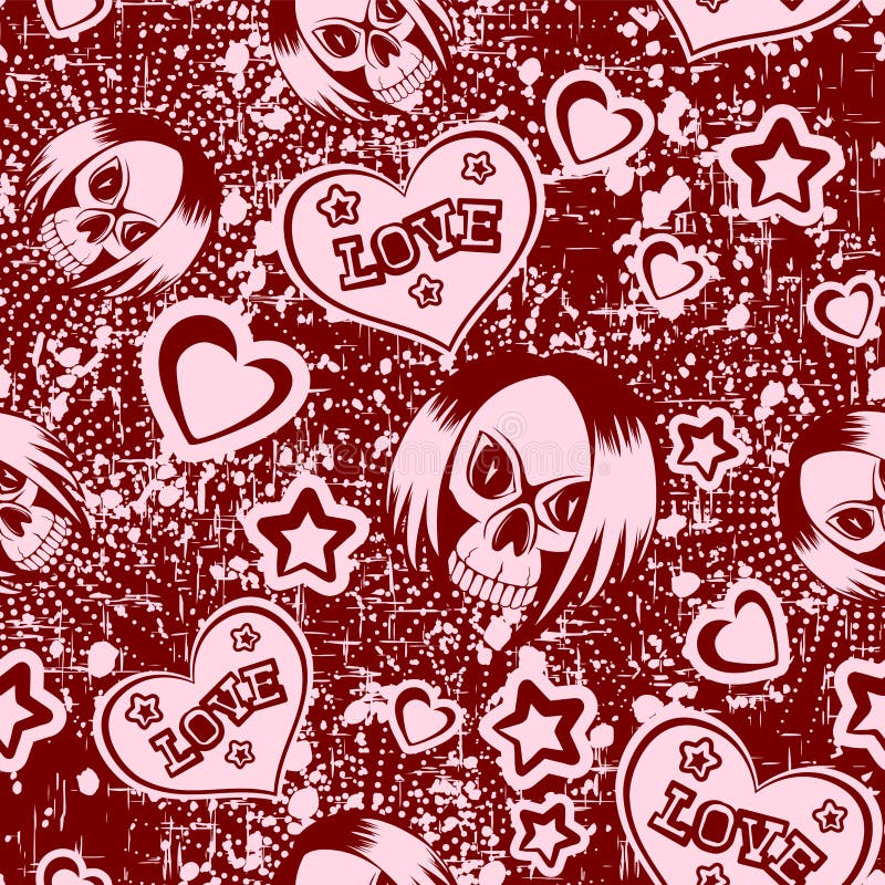 Emo_background иллюстрация вектора. иллюстрации насчитывающей ткань ...