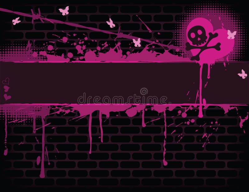 Emo Banner stock vector. Illustration of grunge, shape - 20929595