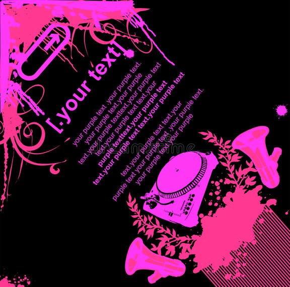 Emo Flayer stock vector. Illustration of border, pattern - 5877236