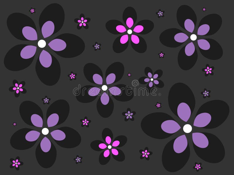 Emo Flower Background stock vector. Illustration of purple - 4727700