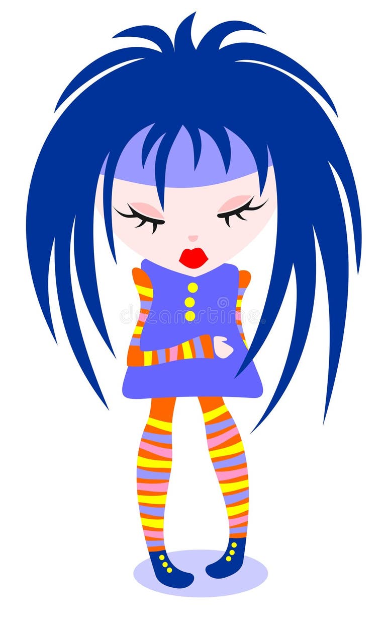 Cartoon Emo Girl Stock Illustrations – 580 Cartoon Emo Girl Stock ...