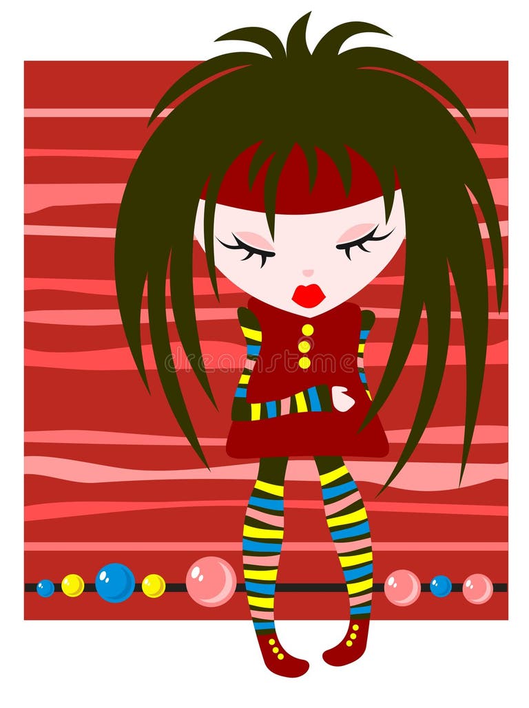 Cartoon Emo Girl Stock Illustrations – 767 Cartoon Emo Girl Stock ...