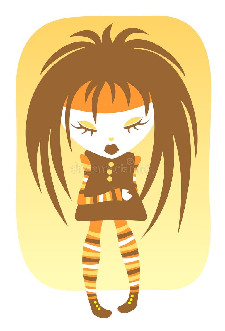 Cartoon Emo Girl Stock Illustrations – 580 Cartoon Emo Girl Stock ...