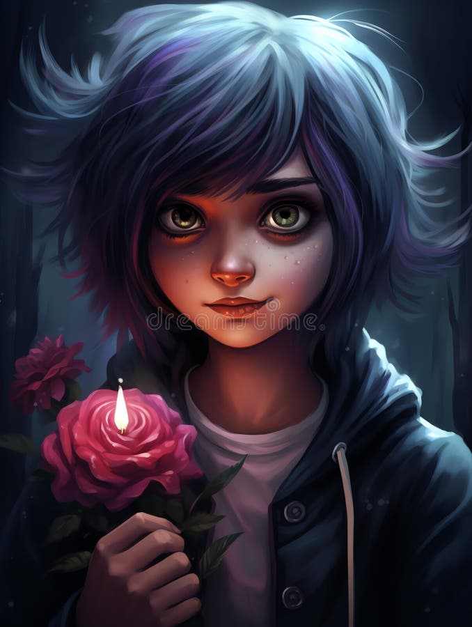 Emo Girl Photo Illustration of Emo Stock Illustration - Illustration of ...