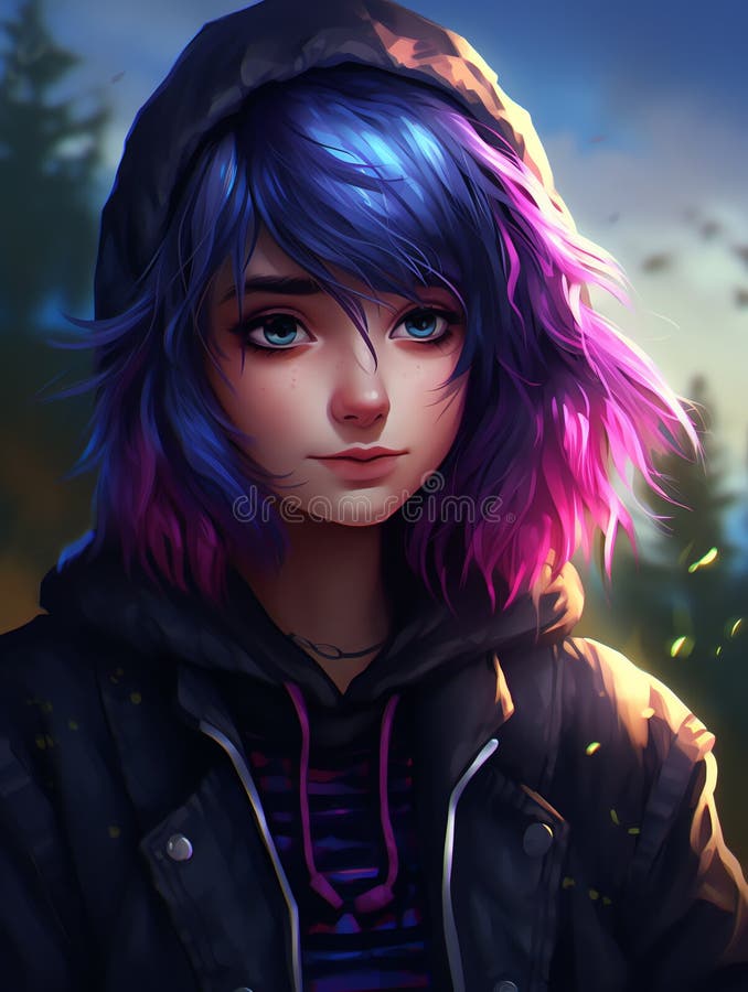 Emo Girl Photo Illustration of Emo Stock Illustration - Illustration of ...