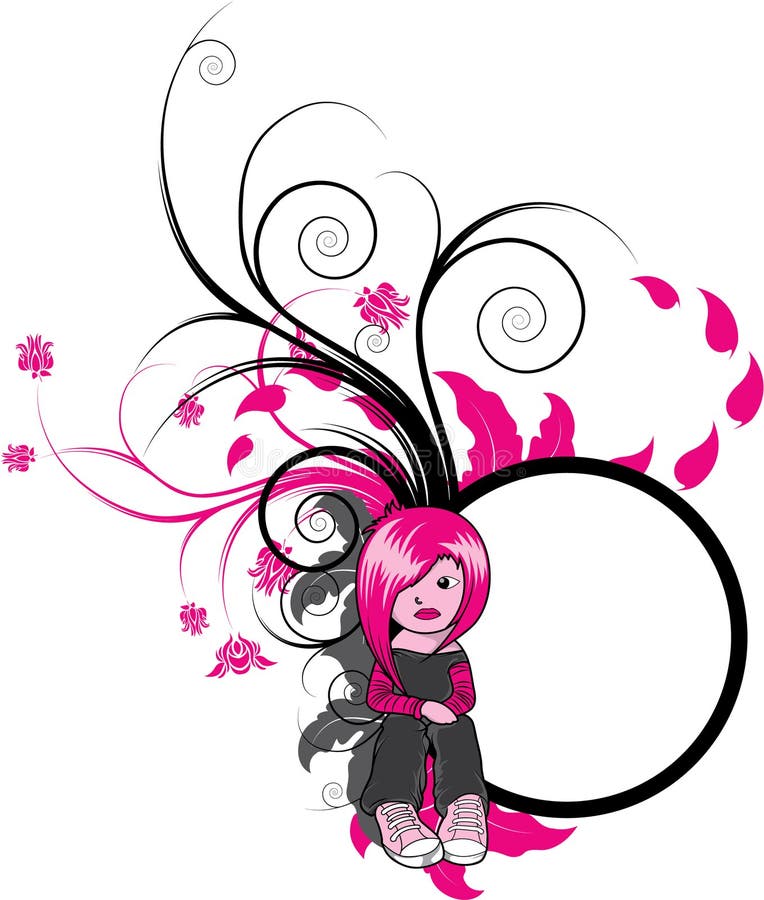 Emo Frame Stock Illustrations – 1,051 Emo Frame Stock Illustrations ...