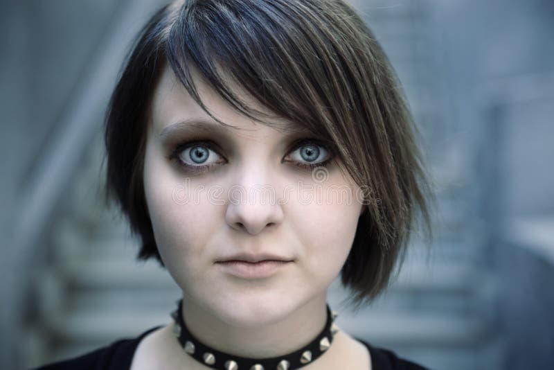 Emo or goth stock image. Image of looking, pale, adult - 15669143