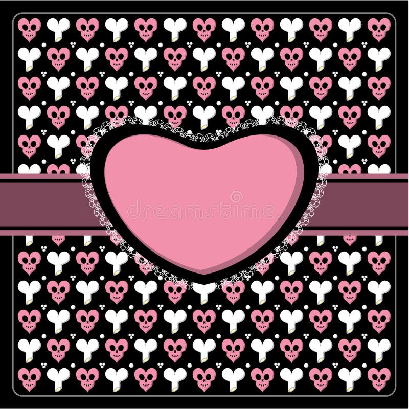 Emo gothic romantic frame stock vector. Illustration of emotional ...