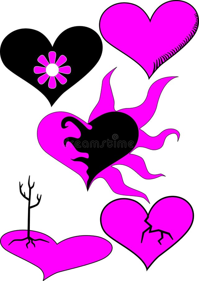 Tattoo Emo Heart Stock Illustrations – 174 Tattoo Emo Heart Stock ...