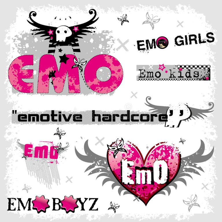 Emo Symbol Stock Illustrations – 2,291 Emo Symbol Stock Illustrations ...