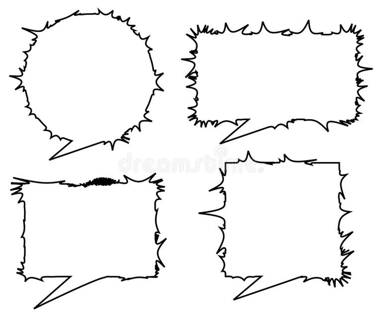 Emo talk dialogs stock vector. Illustration of dialog - 7003132