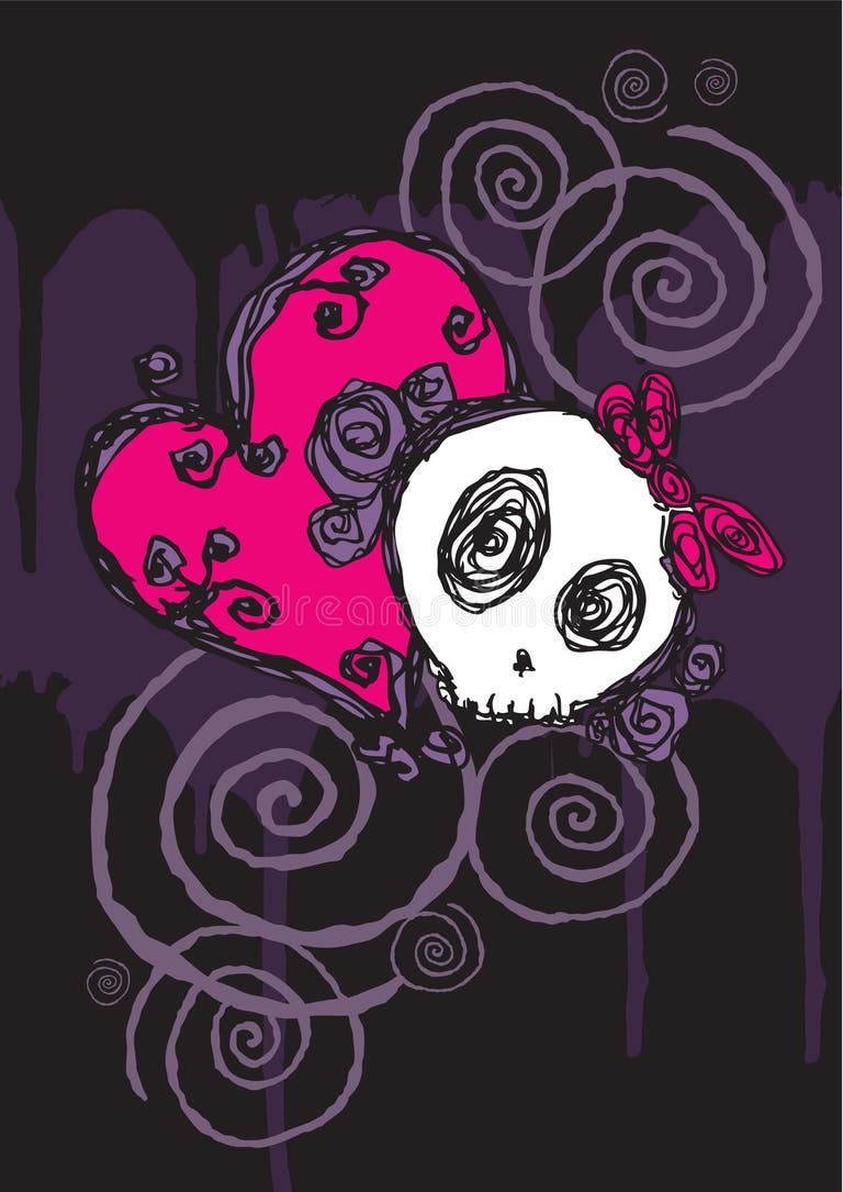 Emo Valentine Character Stock Illustrations – 54 Emo Valentine ...