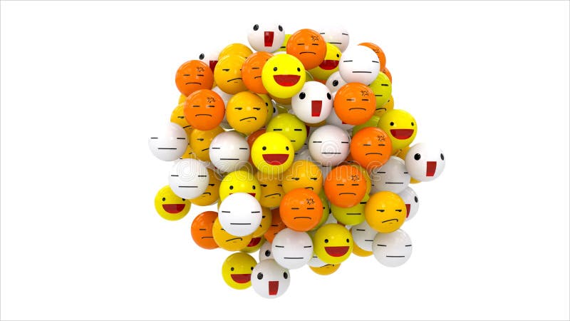 Emoji Ball with a Face Being Amazed in Awe, Doodle Kawaii. Doodle Icon ...