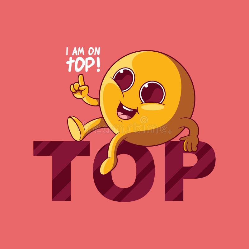 An Emoji Character Shares a Positive Message Vector Illustration. Stock ...