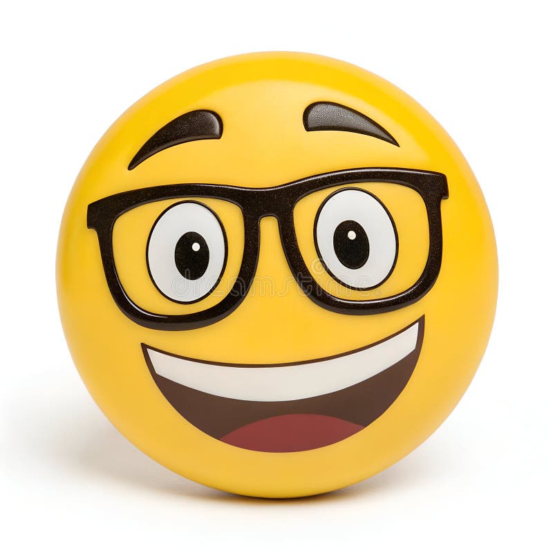 Emoji de cara nerd stock de ilustración. Ilustración de logro - 357198487