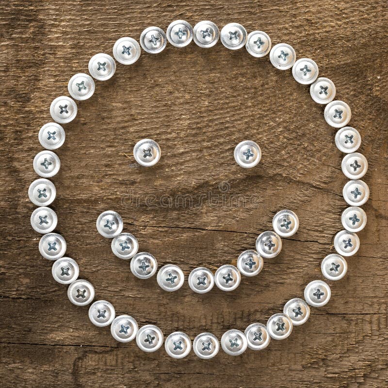 Emoji des vis photo stock. Image du métal, espace, métallique - 134182788