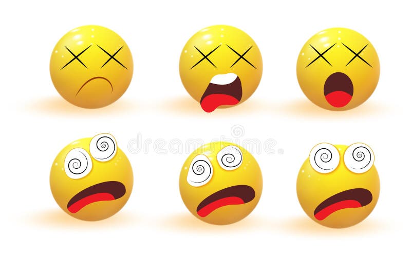 Emoji. Emotion Icons Vector Collection Stock Vector - Illustration of ...