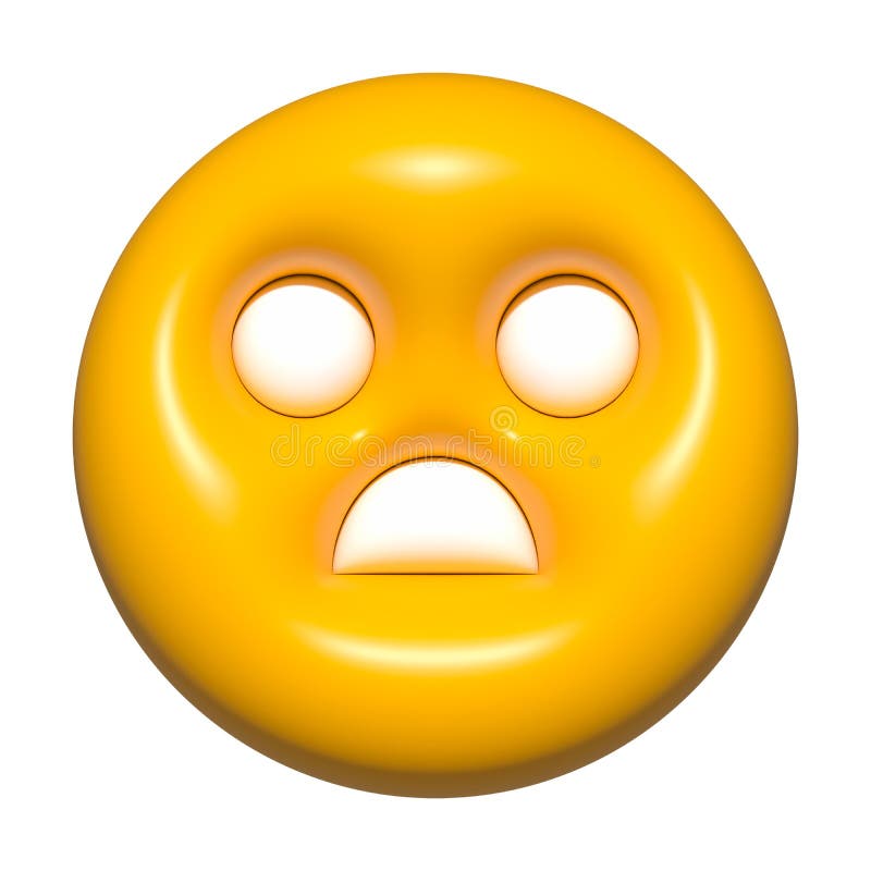 Emoji Face 3d Icon Yellow, 3d Emoji Circle Face Stock Illustration ...
