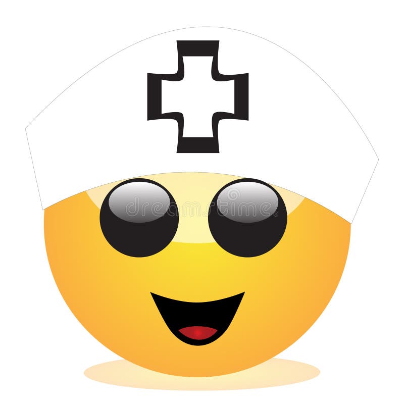 Cute Emoticon Wearing Medical Mask - Emoji - Vector Illustration Stock ...