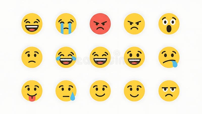 Happy Emoji Vector Icons Designs Stock Illustrations – 331 Happy Emoji ...