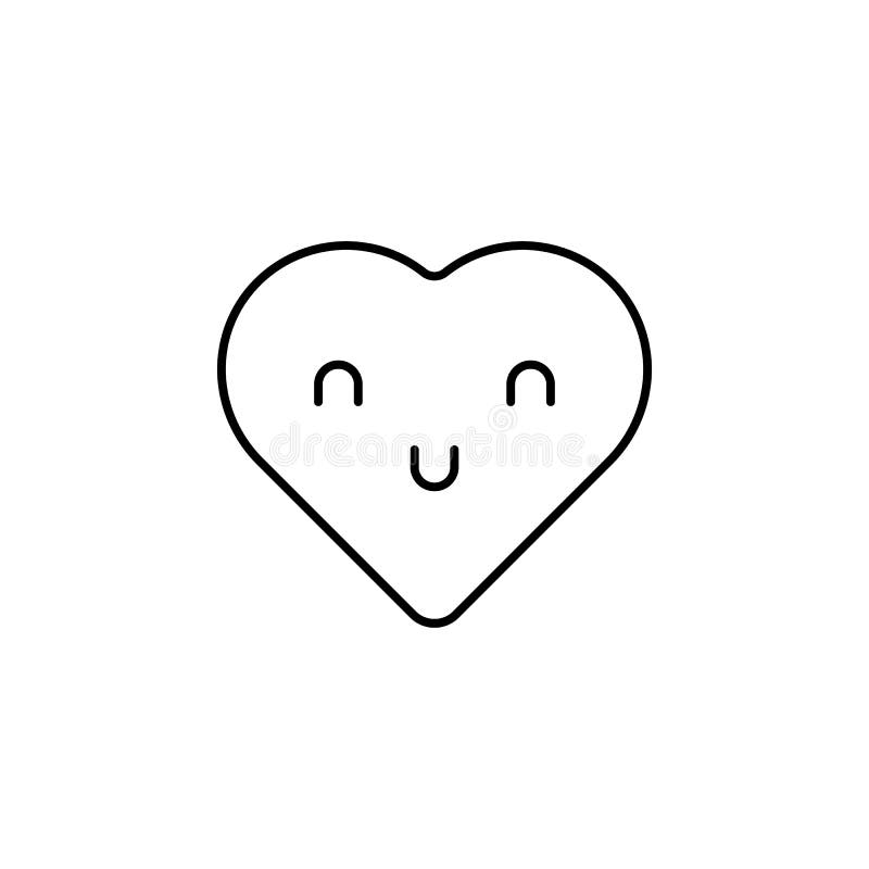 Emoji Feeling Icon. Element of Heart Emoji for Mobile Concept and Web ...
