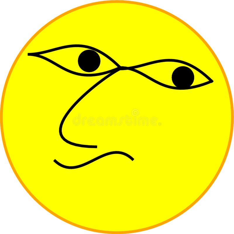 Emoji gentil de visage illustration de vecteur. Illustration du initial ...