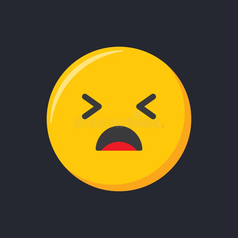 Emoji Icon. Sad Face Emoticon, Vector Illustration Stock Vector ...