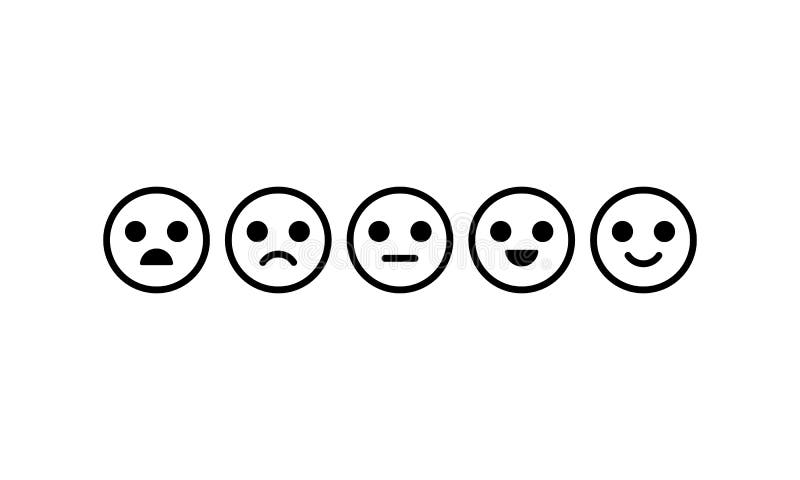 Emoji Icon Set. a Range for Evaluating the Emotions of Your Content ...