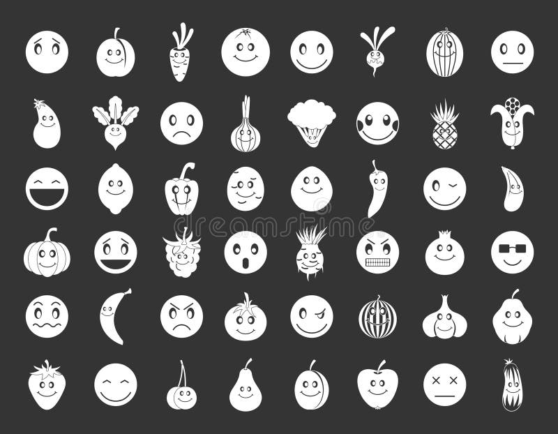 Set Grey Emoticon Vector Stock Illustrations – 616 Set Grey Emoticon ...