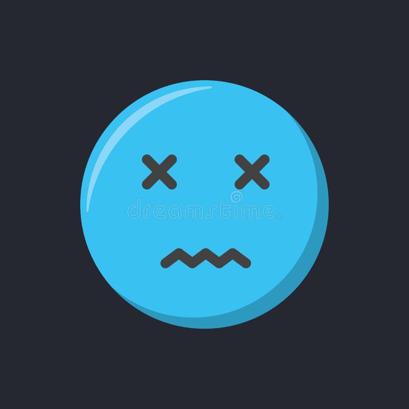 Emoji Icon. Sick Face, Ill Emoticon, Vector Illustration Stock Vector ...