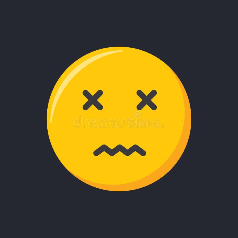 Emoji Icon. Sick Face, Ill Emoticon, Vector Illustration Stock Vector ...