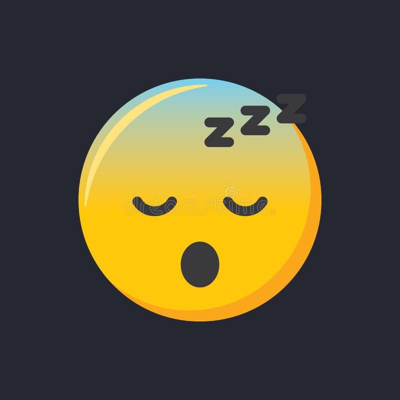 Emoji Icon. Sleepy Face Emoticon, Vector Illustration Stock Vector ...