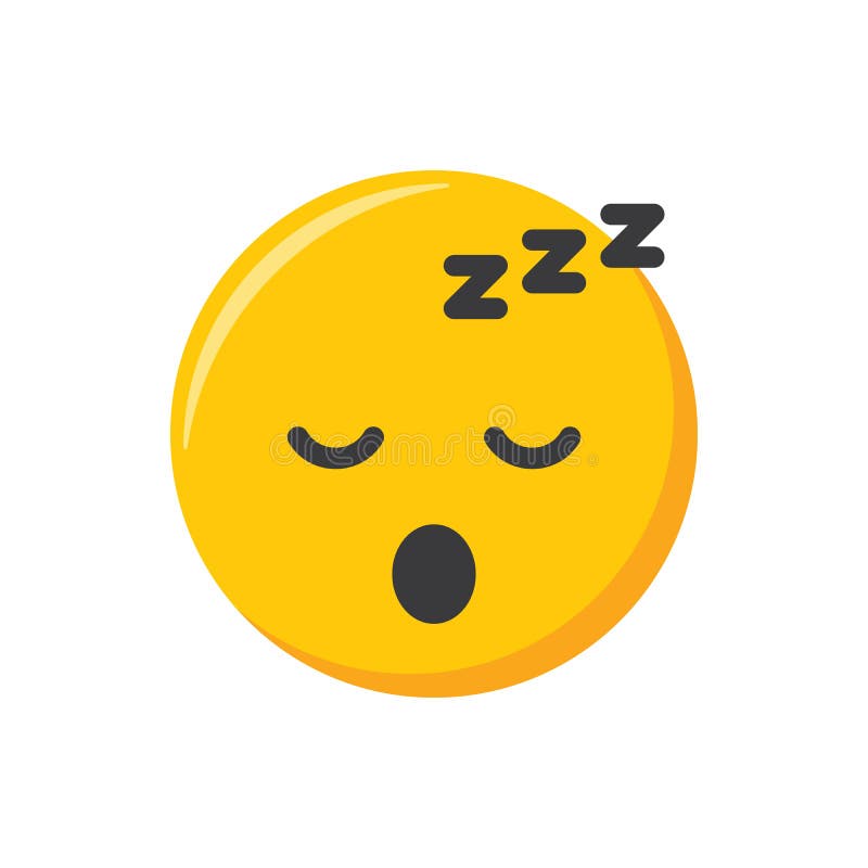 Emoji Icon. Sleepy Face Emoticon, Vector Illustration Stock Vector ...